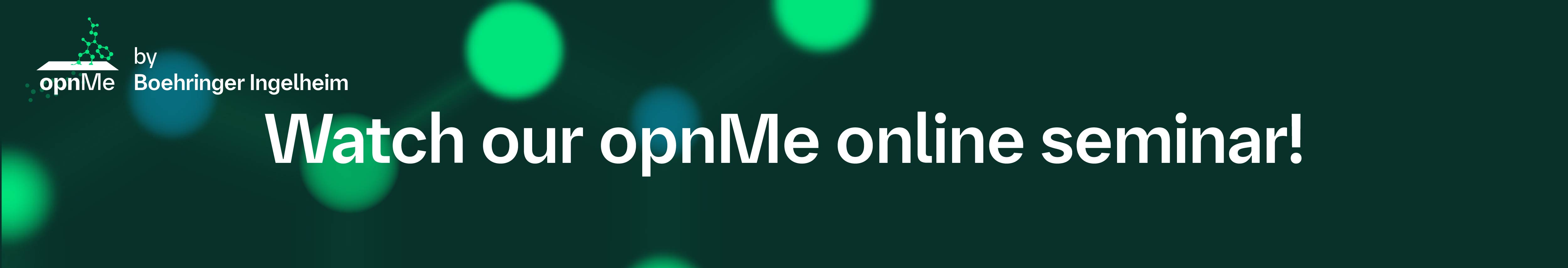 opnMe online seminar | CatC | News | opnMe | Boehringer Ingelheim